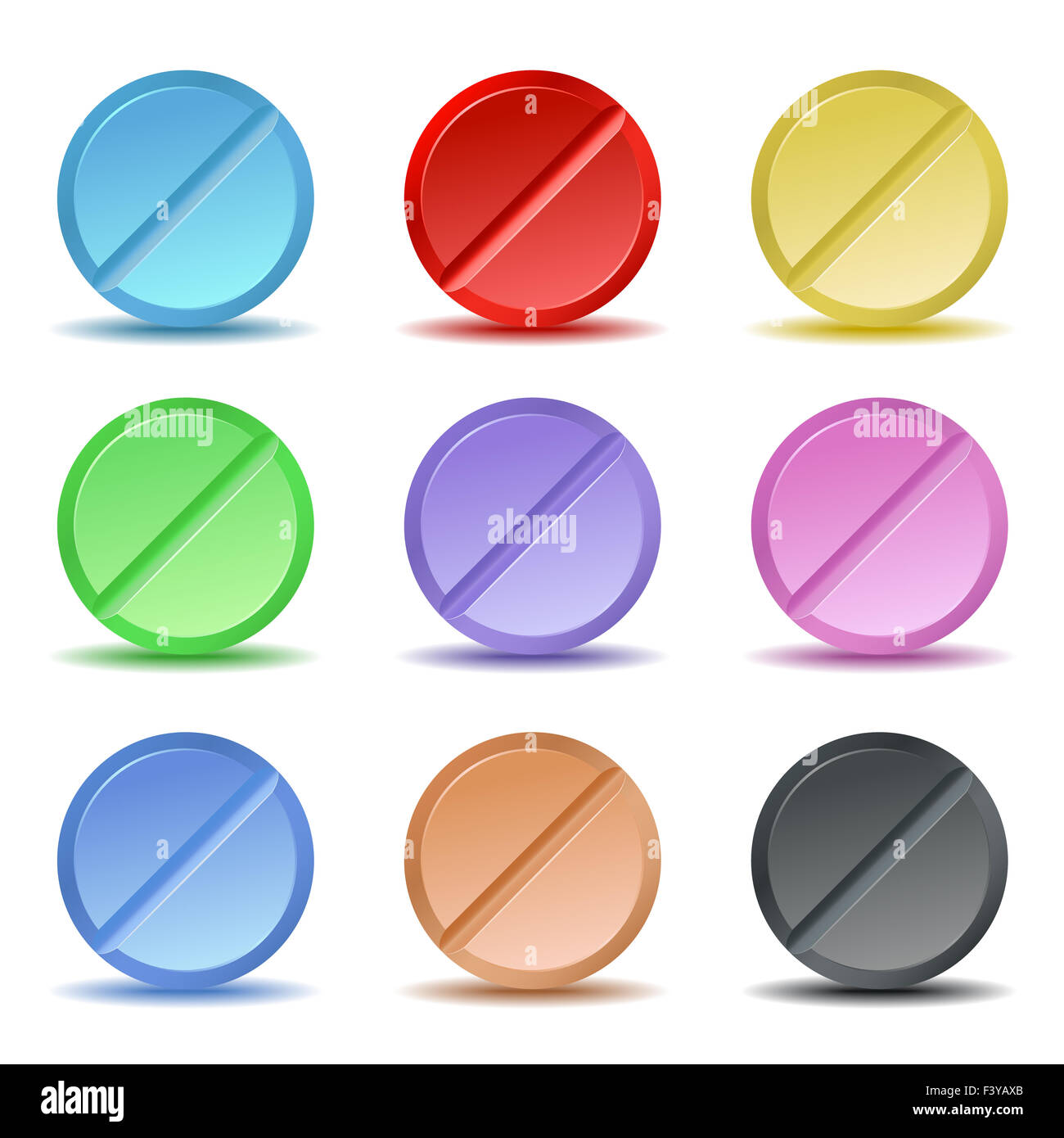 Pill collection Cut Out Stock Images & Pictures - Alamy