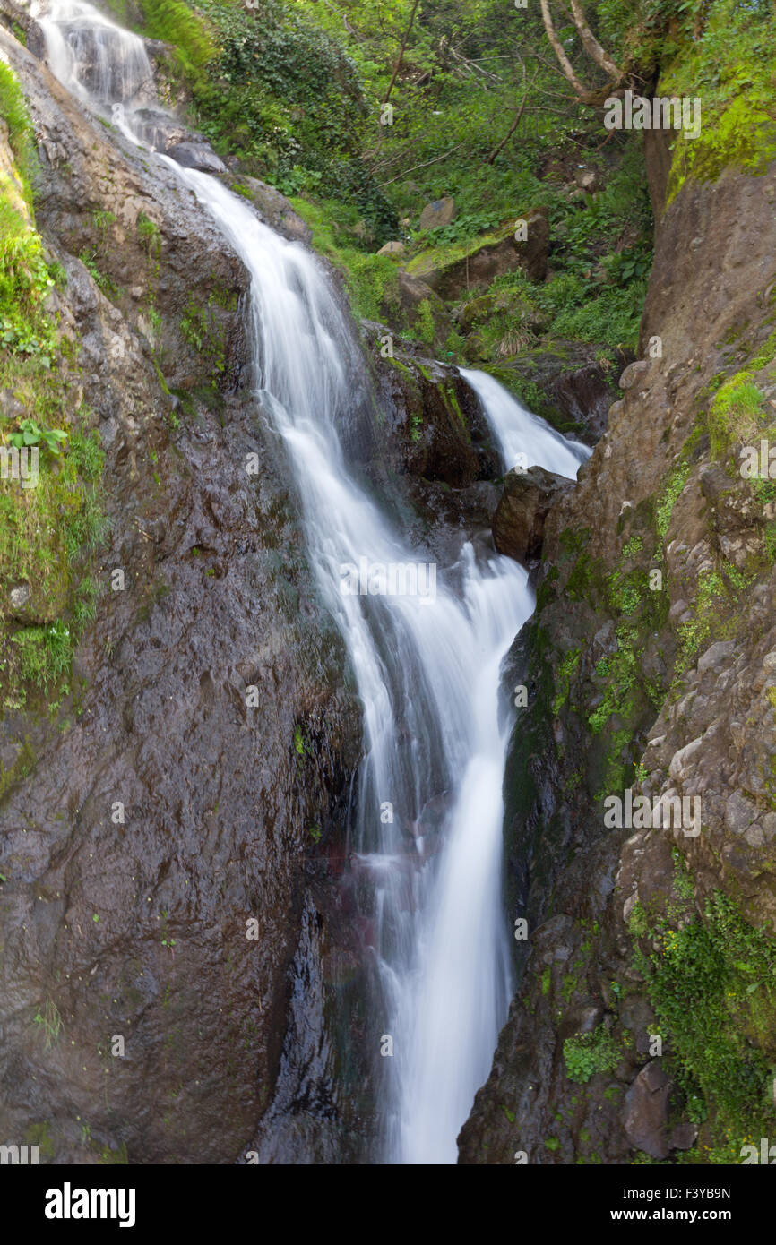 Waterfall in the mountains Stock Photo - Alamy