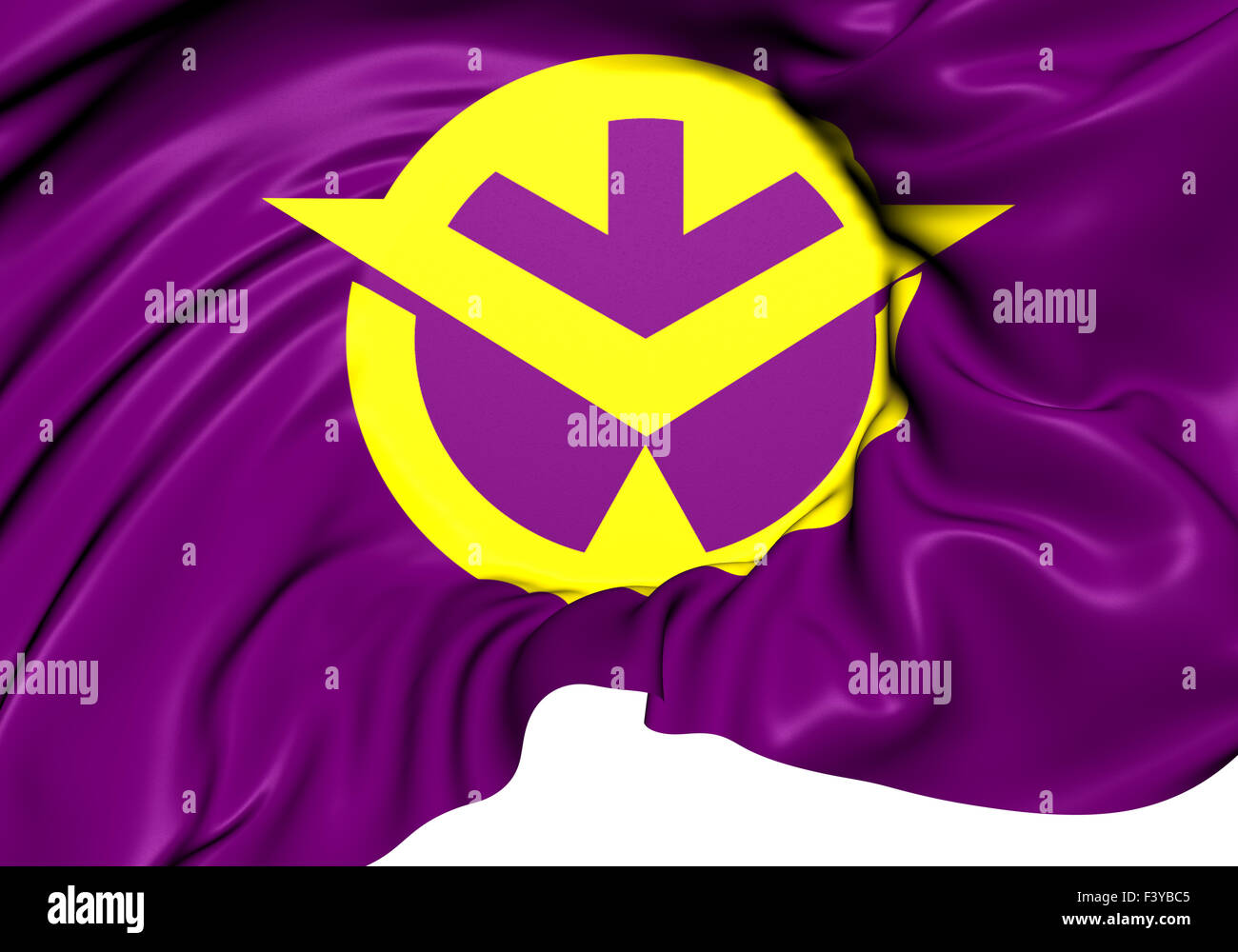 Flag of Okayama Prefecture Stock Photo - Alamy