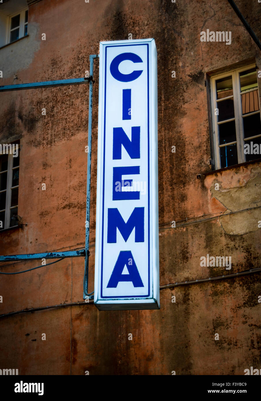 Cinema Sign In Italy Stock Photo - Alamy