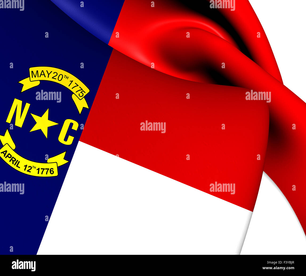 Flag of North Carolina Stock Photo - Alamy
