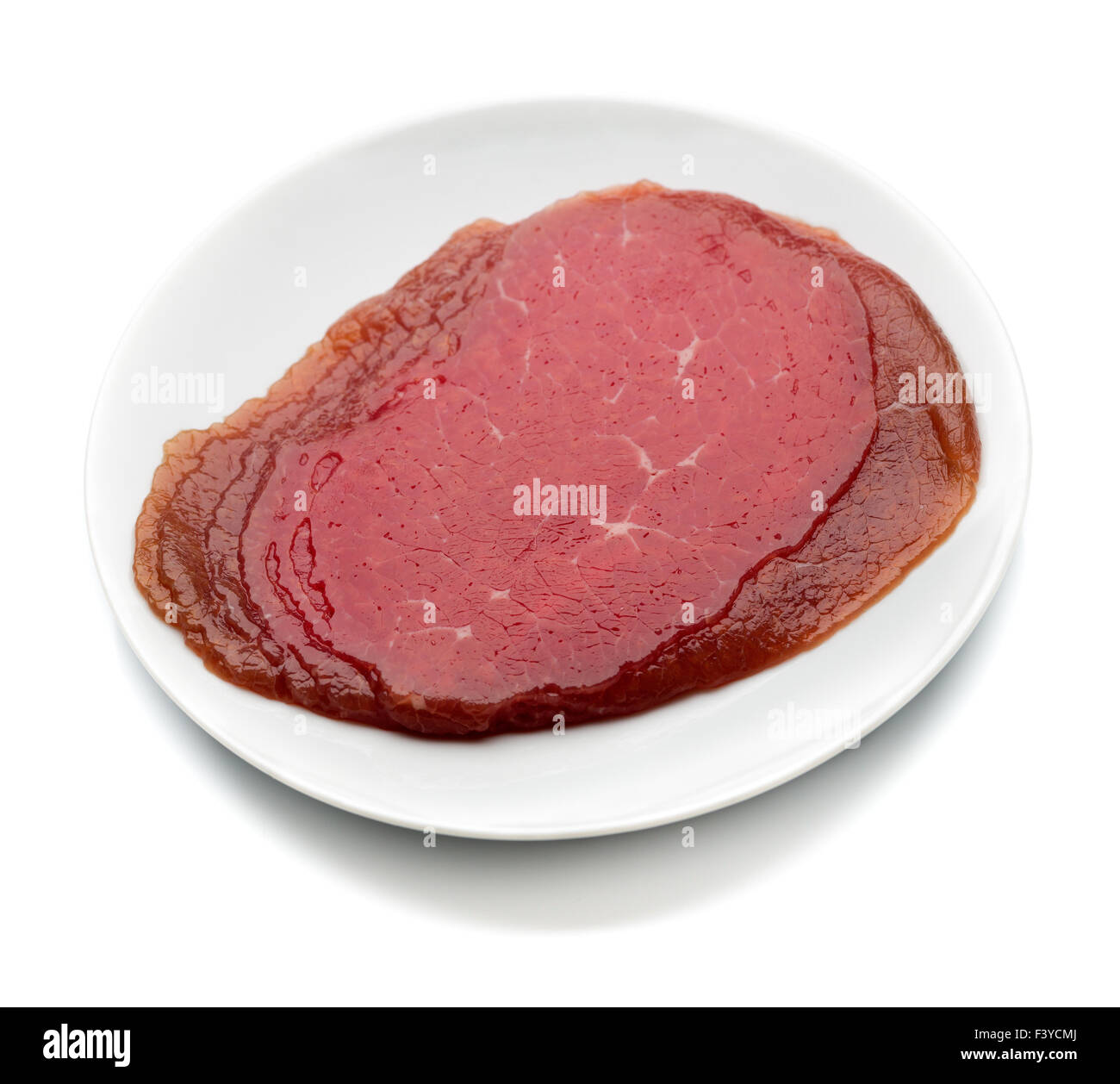 smoked meat on a plate Stock Photo - Alamy