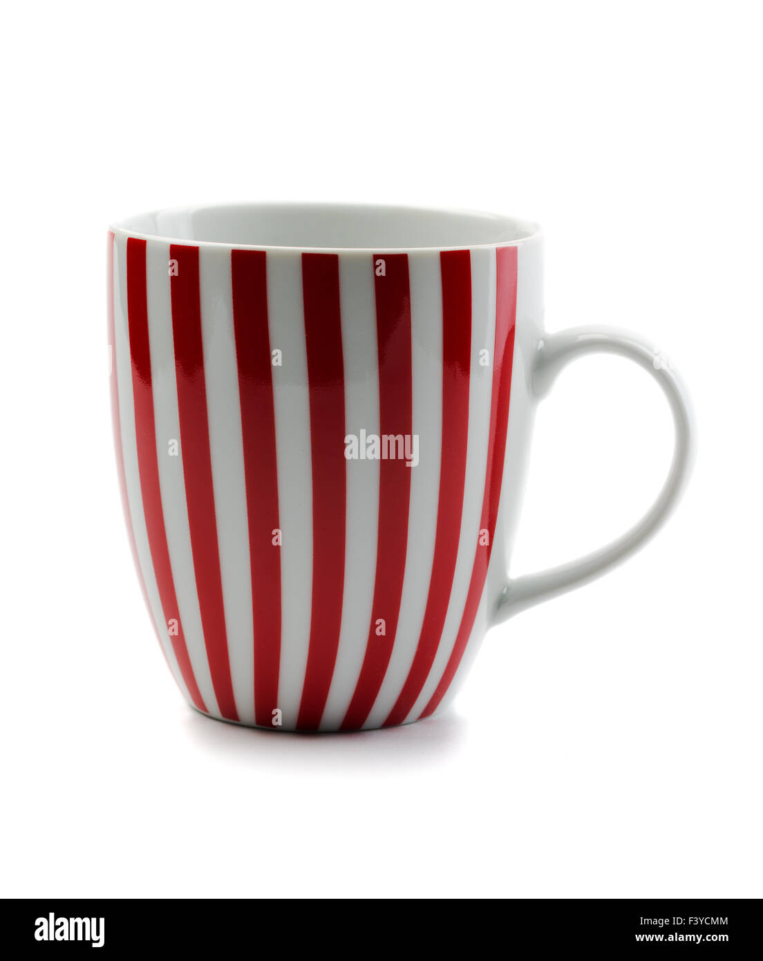 Porcelain cup red stripes Stock Photo - Alamy