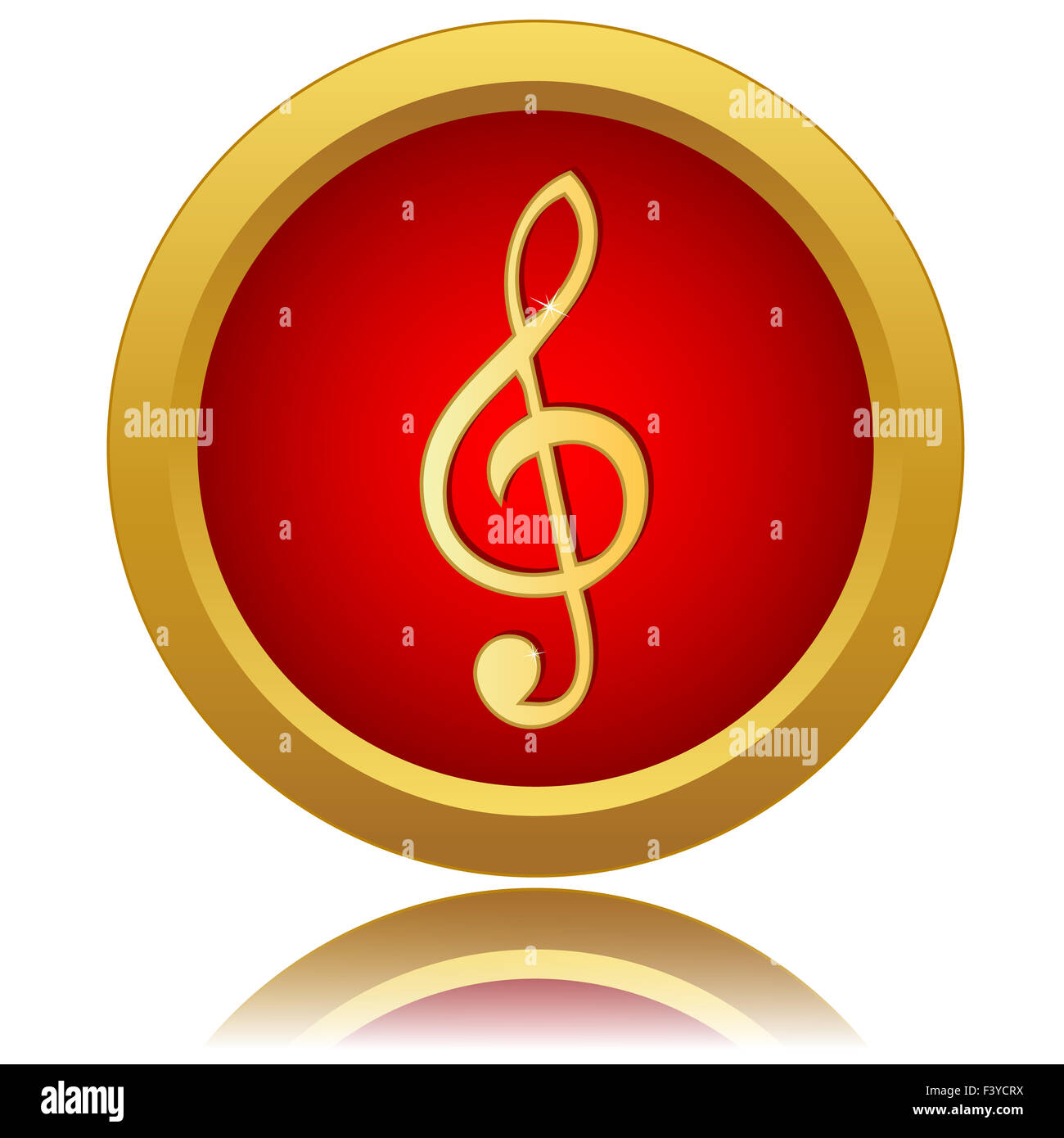 Music note sign icon Stock Photo - Alamy