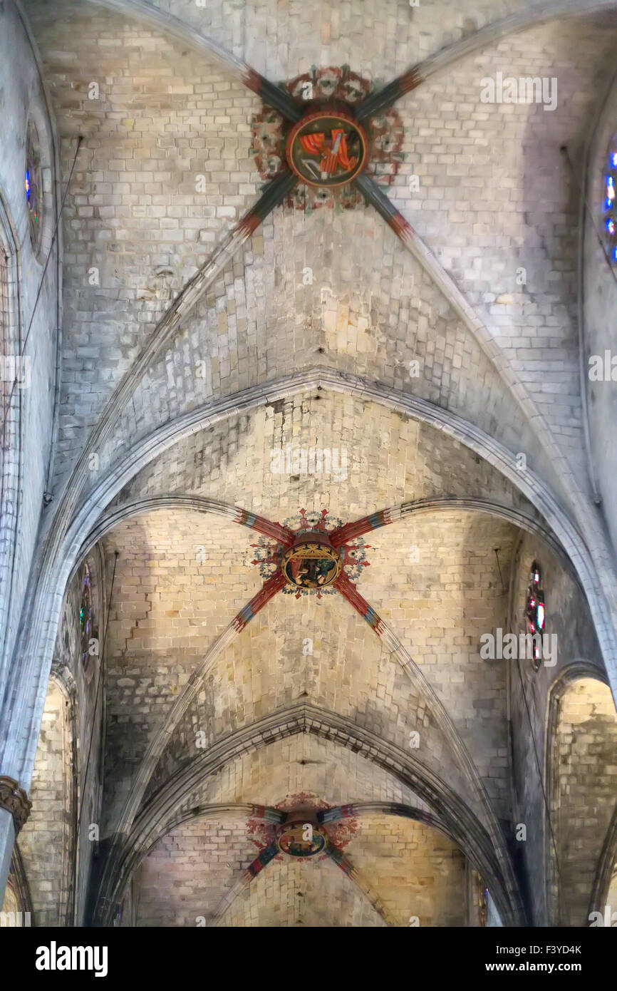 ceiling of the Catholic Church Stock Photo - Alamy