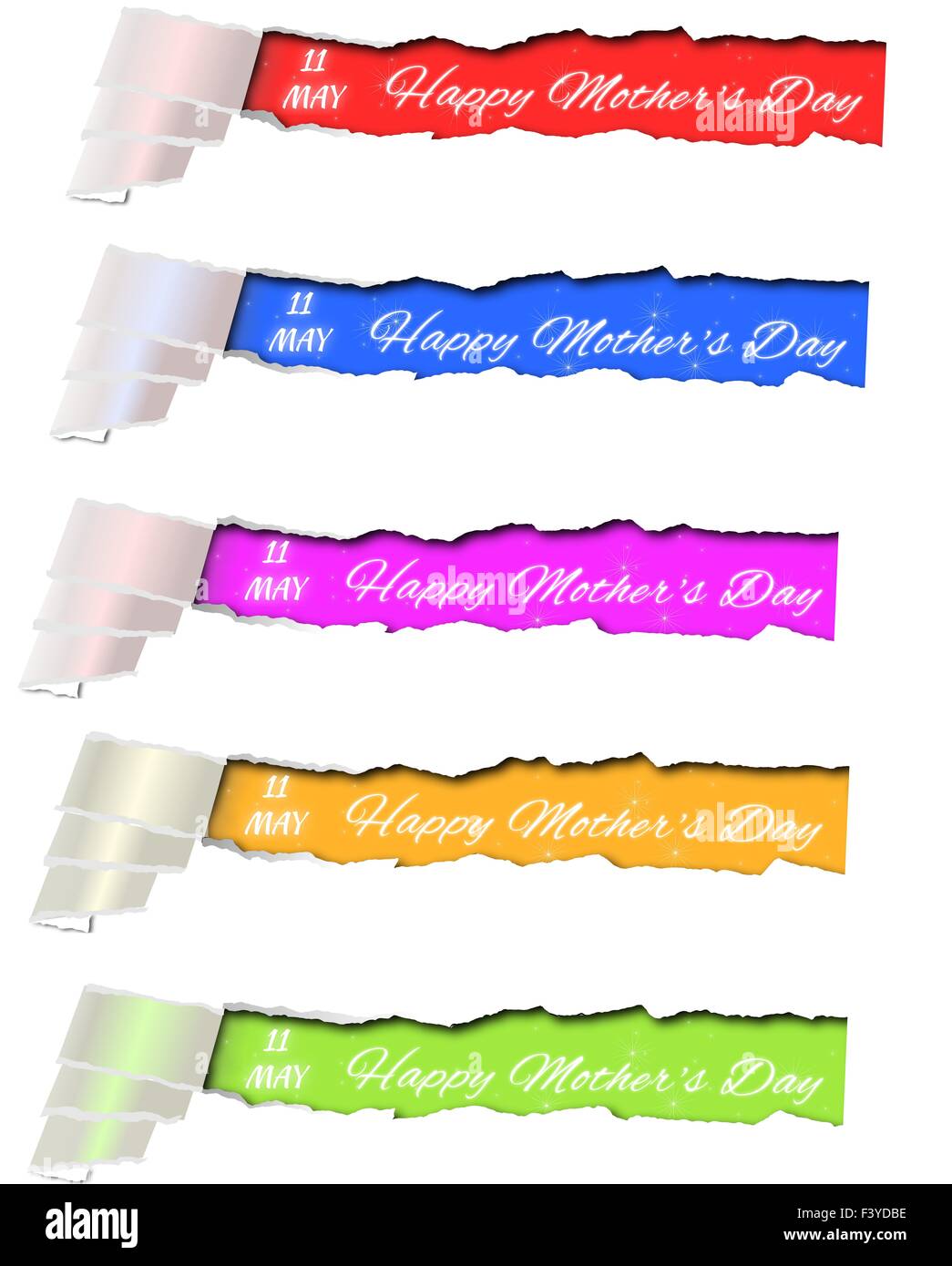 Torn paper frame set hi-res stock photography and images - Alamy