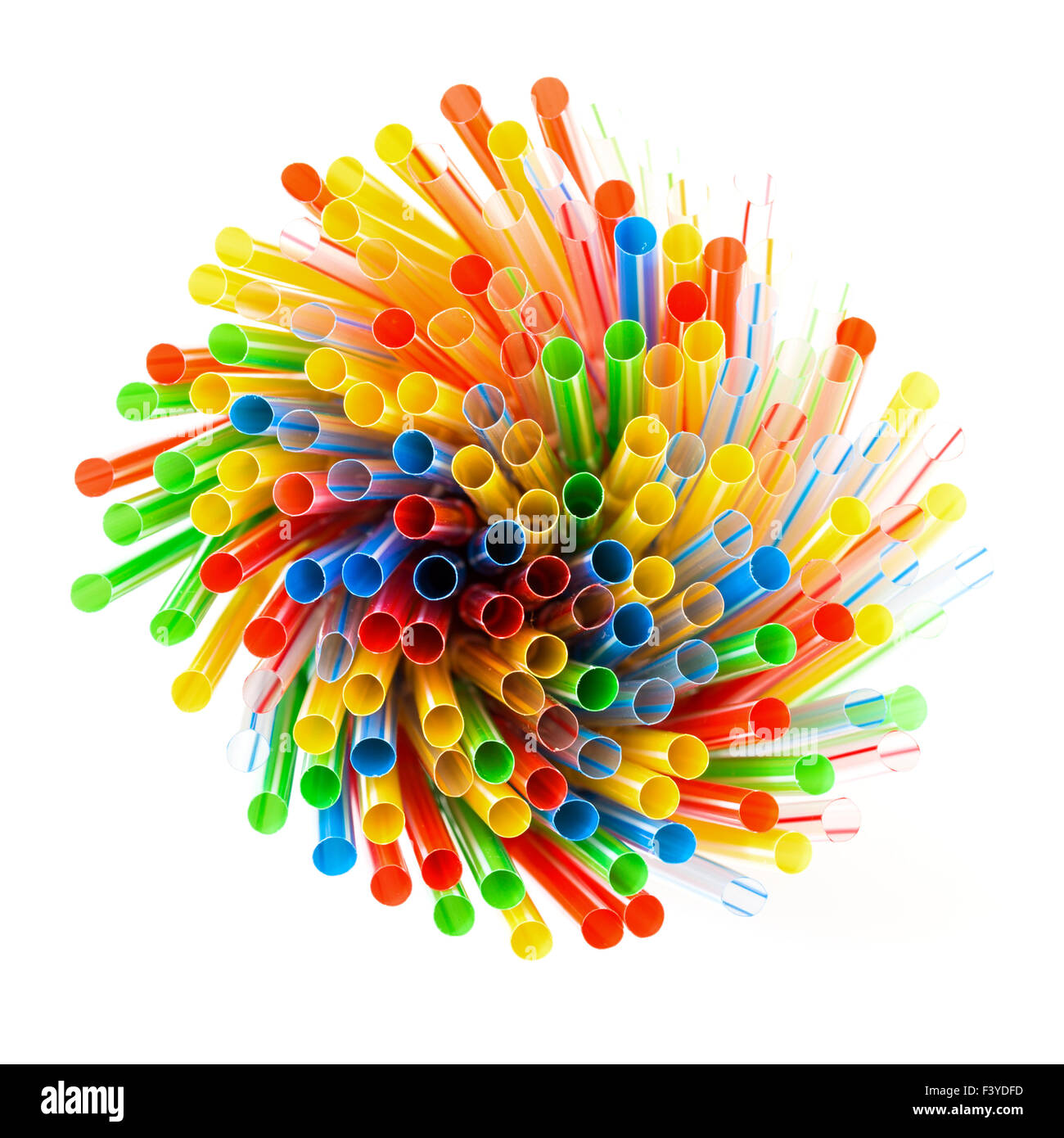 Colored Plastic Drinking Straws Stock Photo - Alamy