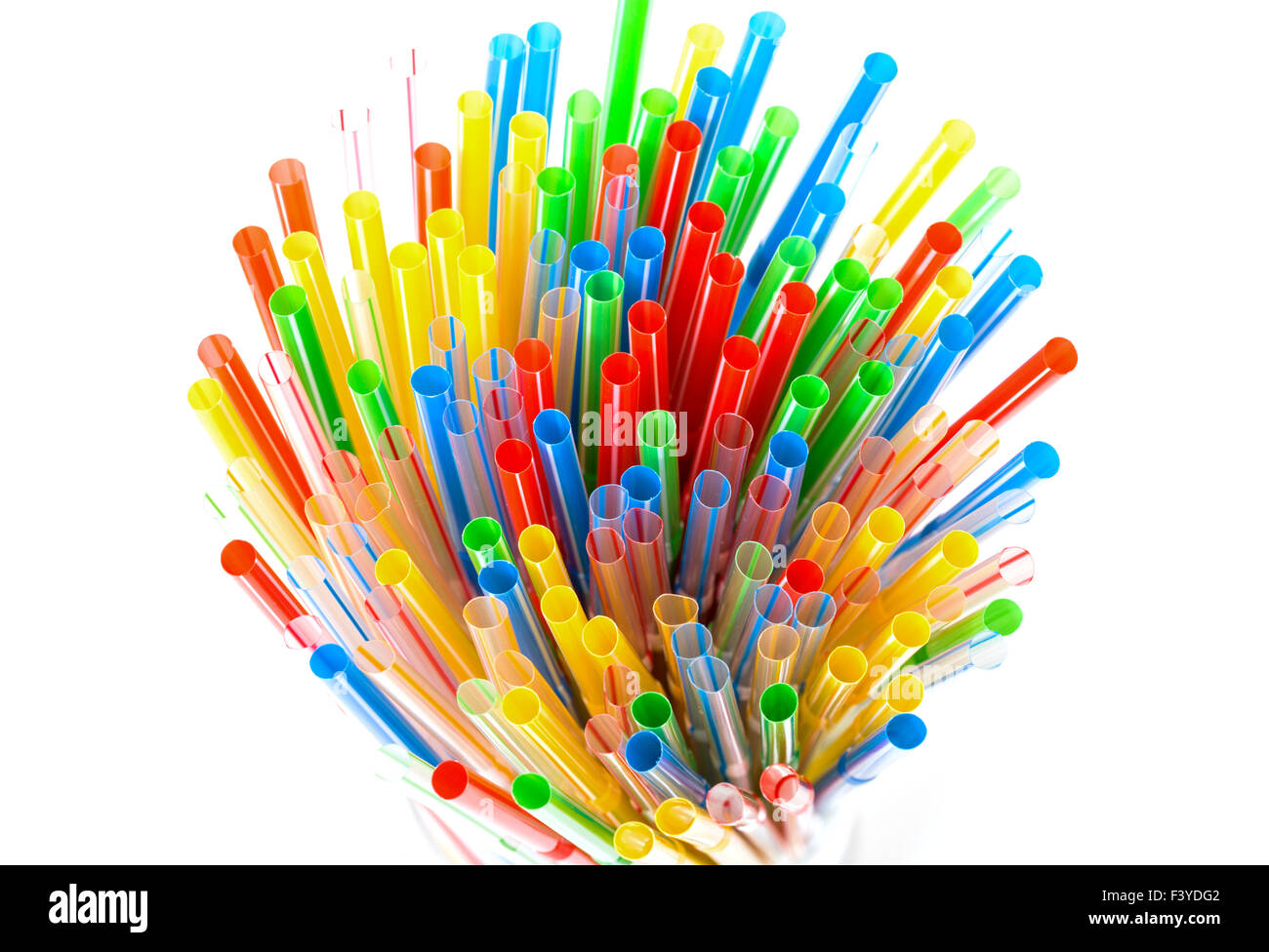 Colored Plastic Drinking Straws Stock Photo - Alamy
