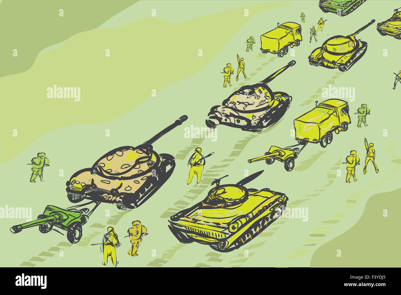 Combat convoy Stock Vector Images - Alamy