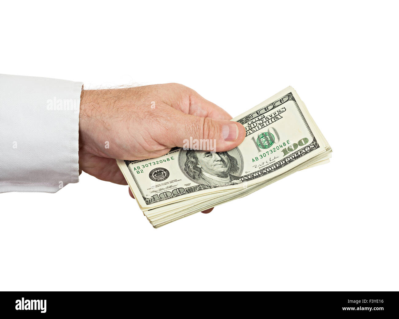 hand with money Stock Photo - Alamy