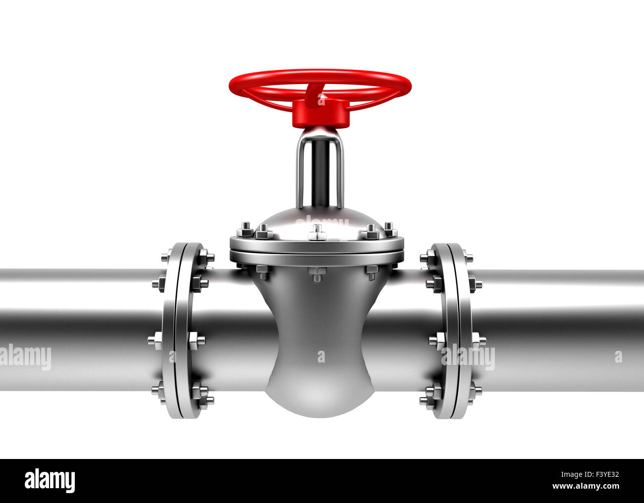 pipes valve connection - isolated Stock Photo - Alamy