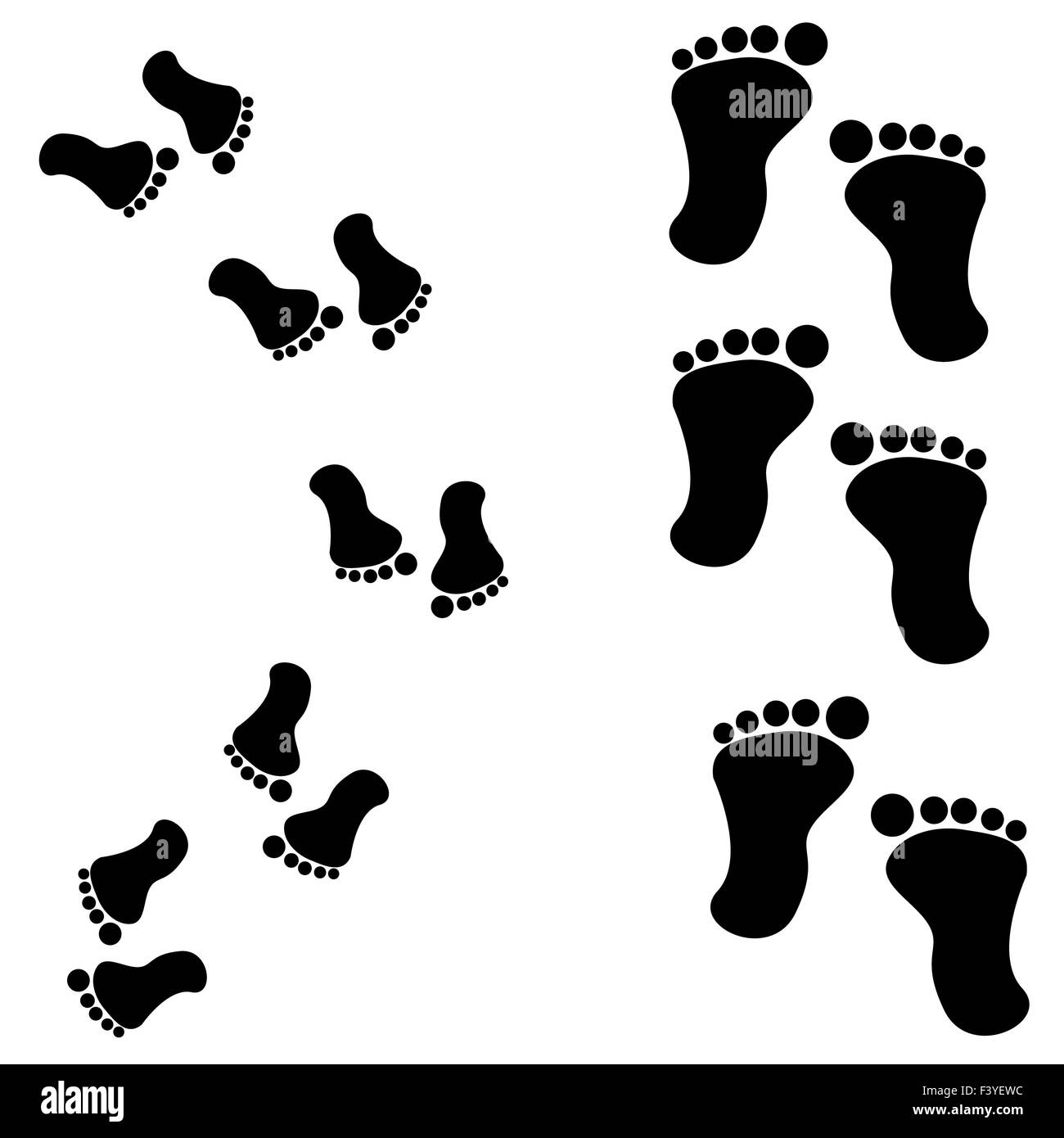 Traces illustration Cut Out Stock Images & Pictures - Alamy