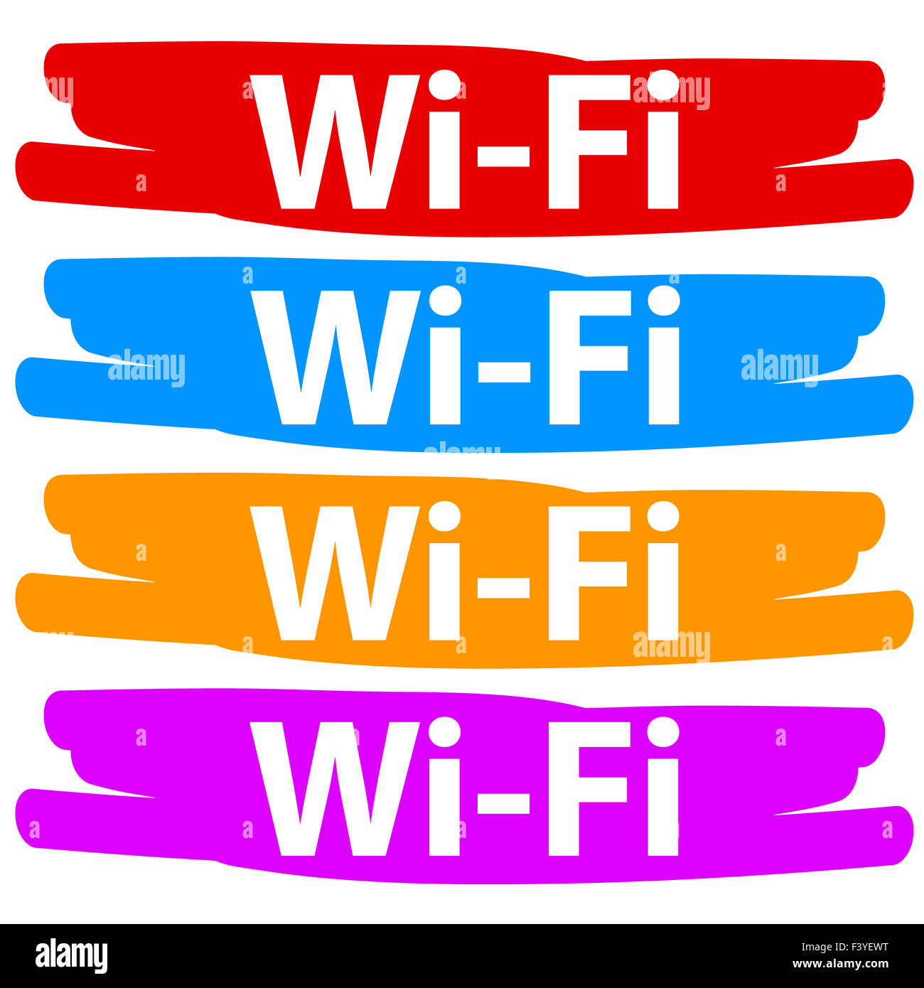 wi-fi banners set Stock Photo - Alamy