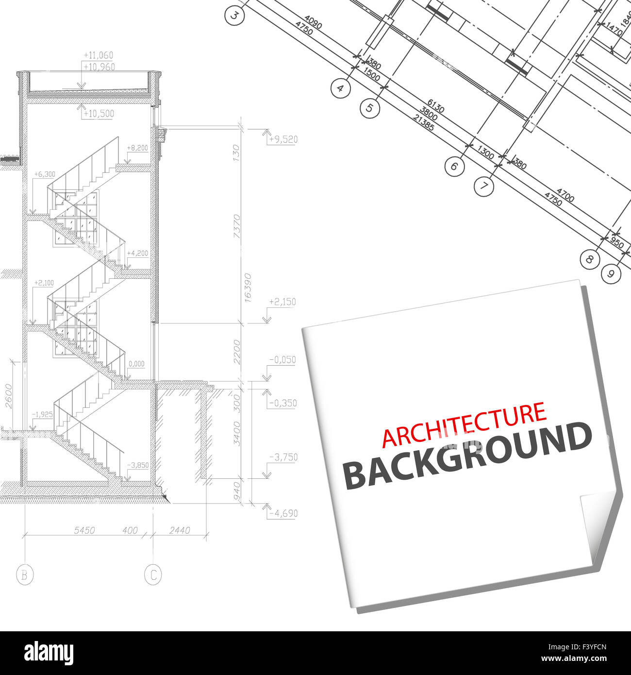 Black architectural project Stock Photo - Alamy