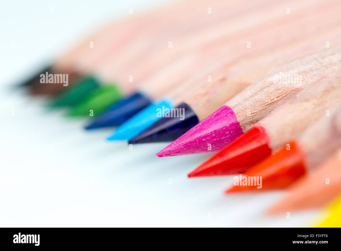 A set of colored pencils Stock Photo - Alamy