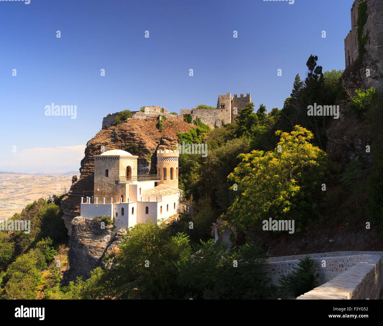 Erice pepoli castle hi-res stock photography and images - Alamy