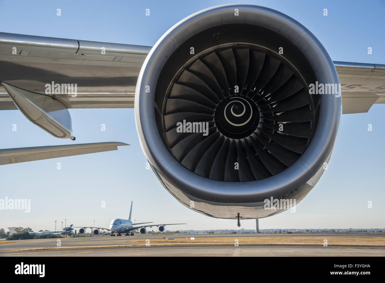 Engine, Airbus A340 Stock Photo - Alamy