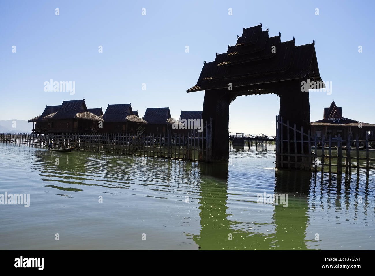 Hotel on Inle Lake, Myanmar, Asia Stock Photo - Alamy