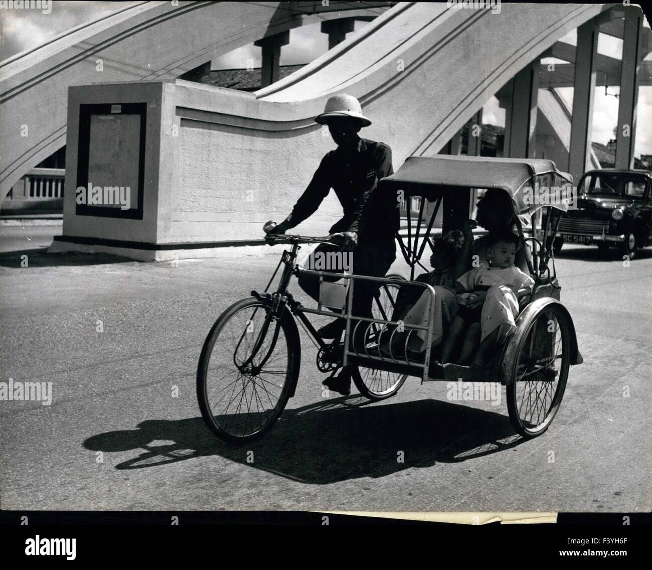 Jan. 10, 1975 - Singapore: It's the Tri-Shaw today. The tri-shaw is ...