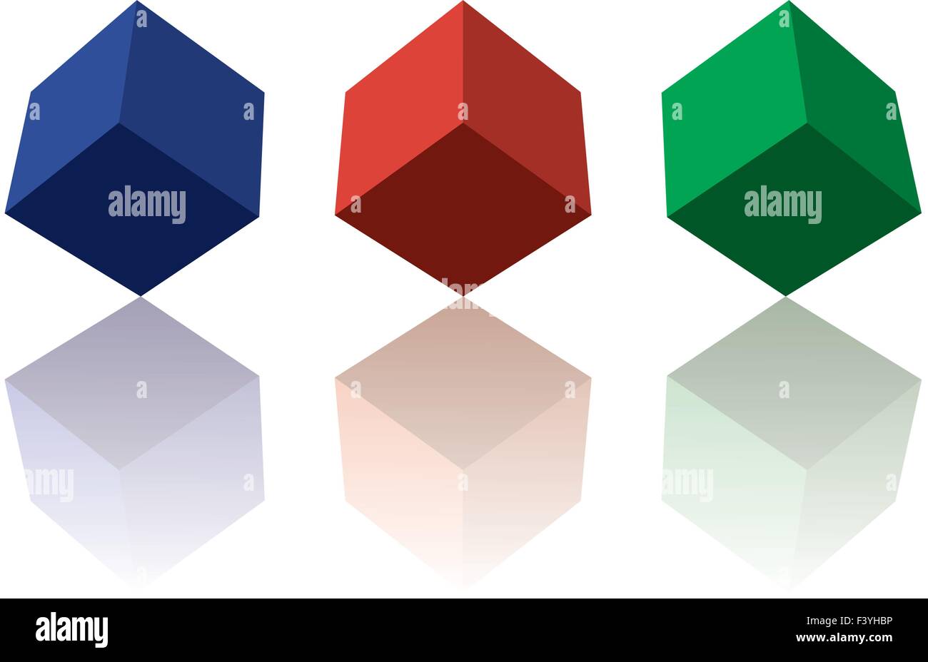 3d colour cube Stock Vector Images - Alamy