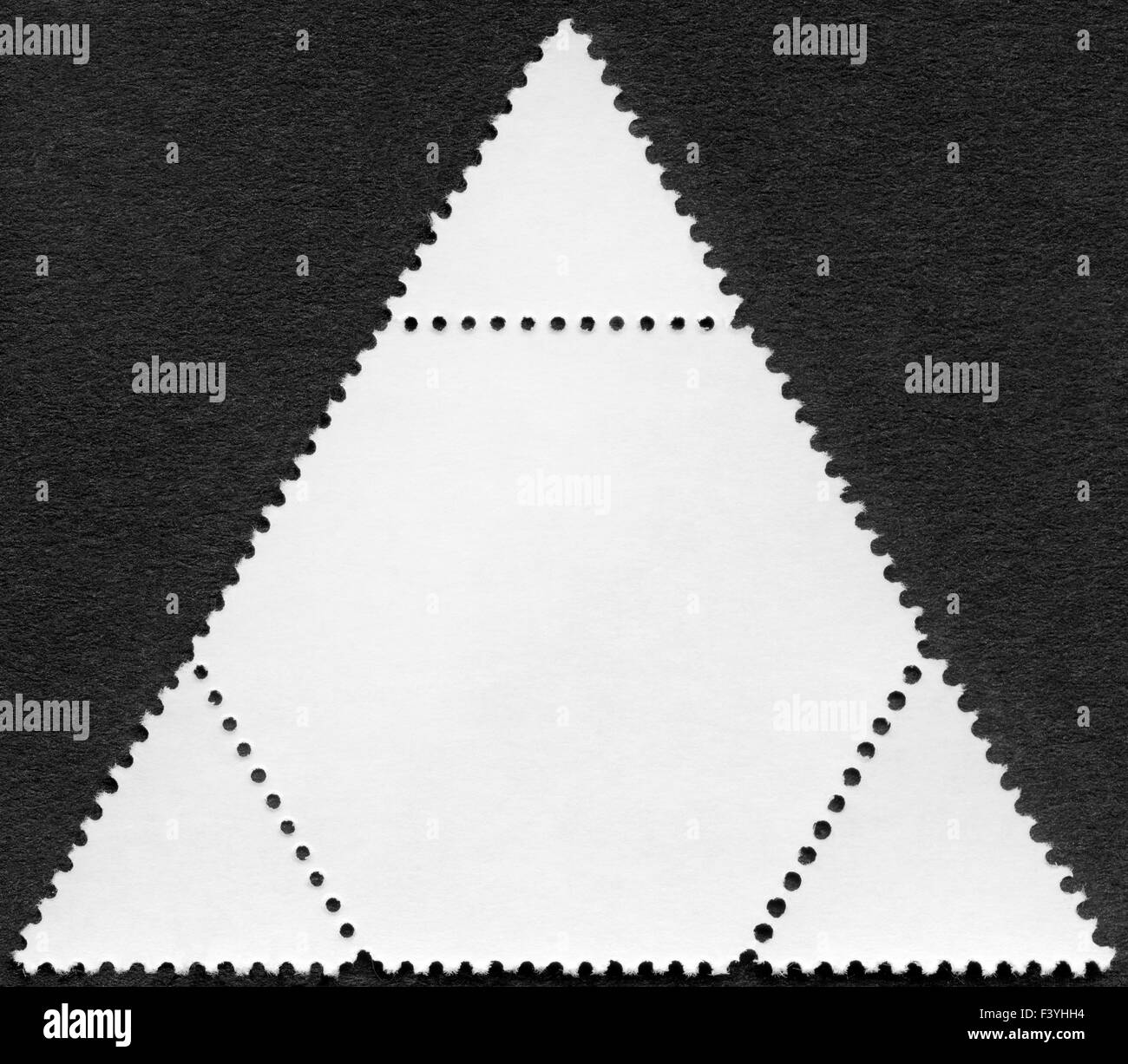 Blank postage stamp block Stock Photo - Alamy