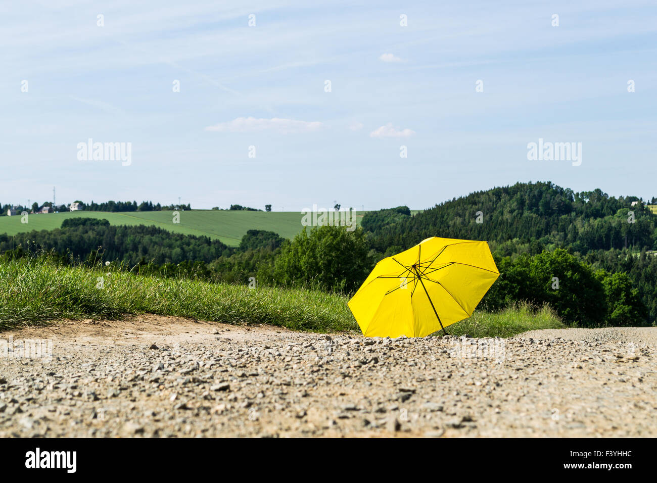 Road and umbrella hi-res stock photography and images - Alamy