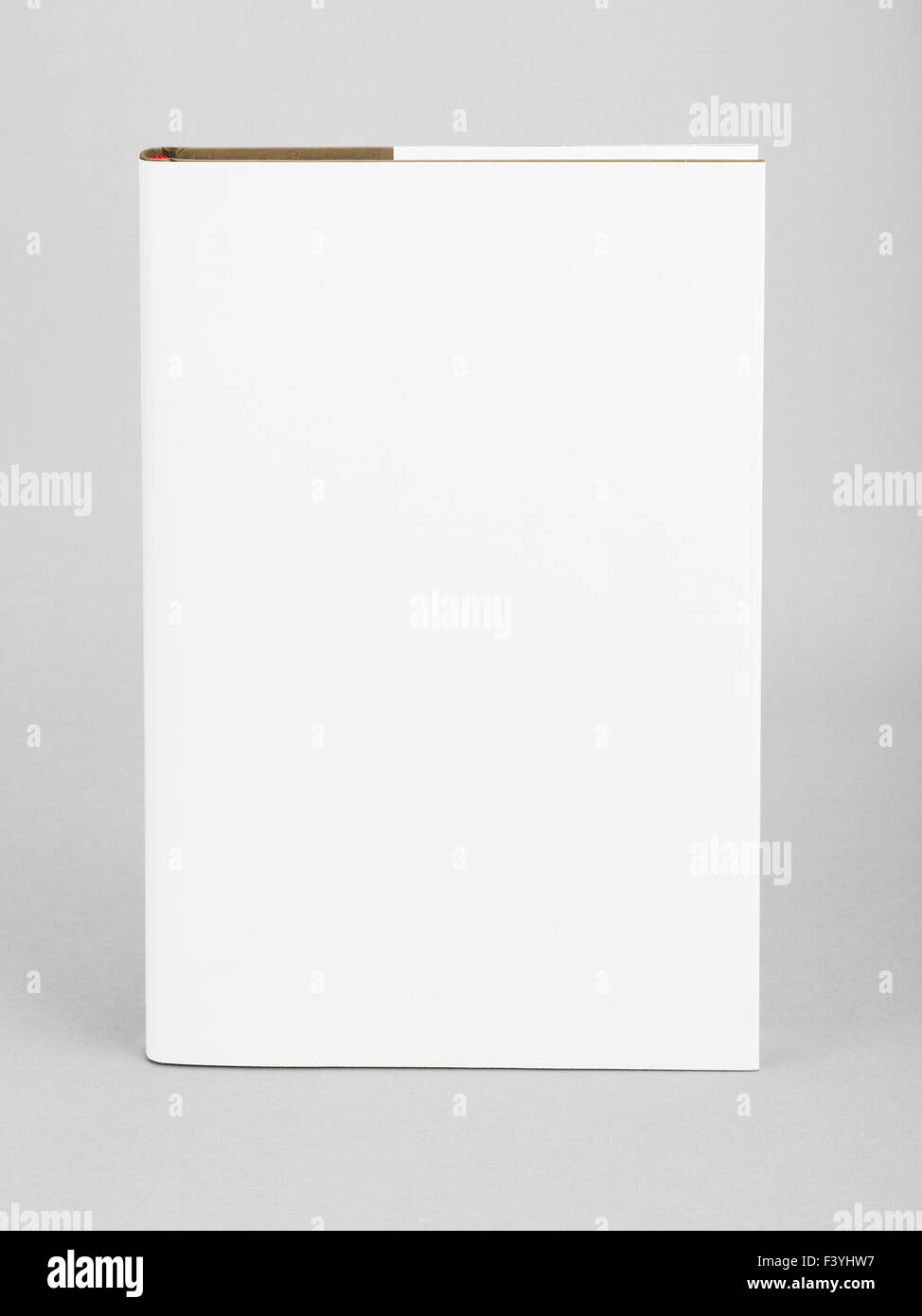Blank book with white cover Stock Photo - Alamy