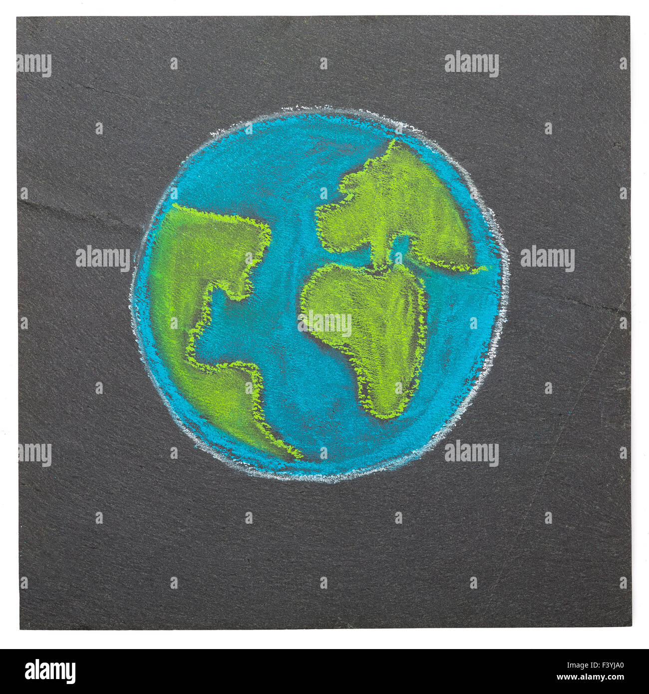 World planet earth draw hi-res stock photography and images - Alamy