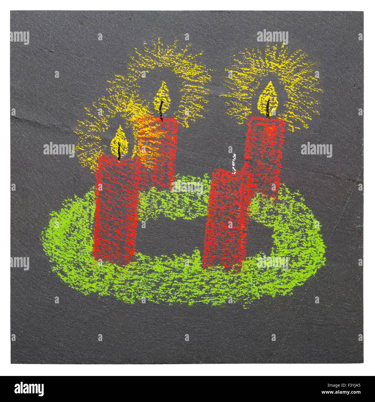 Advent candles drawing hi-res stock photography and images - Alamy