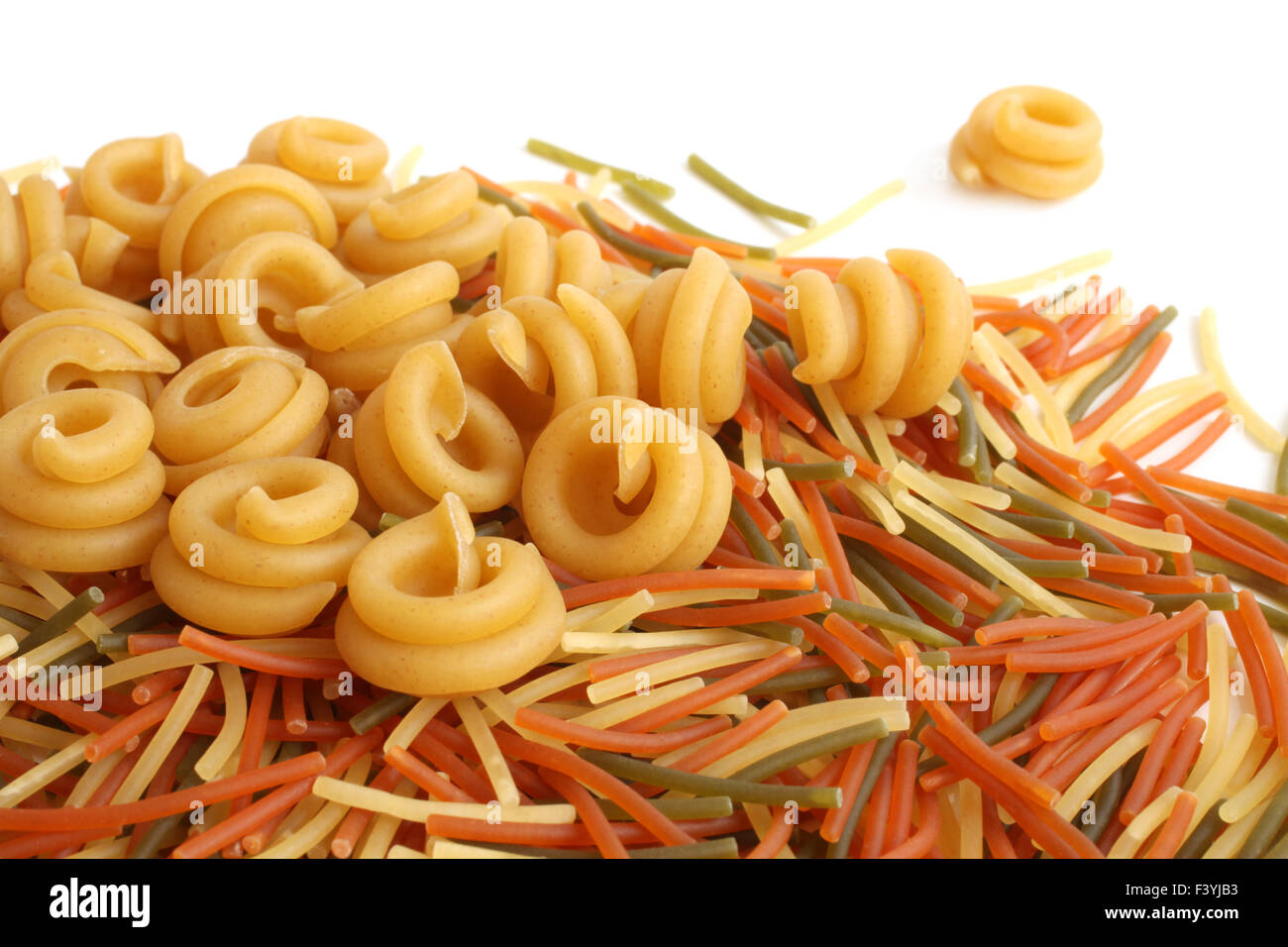 Colored Italian pasta Stock Photo - Alamy