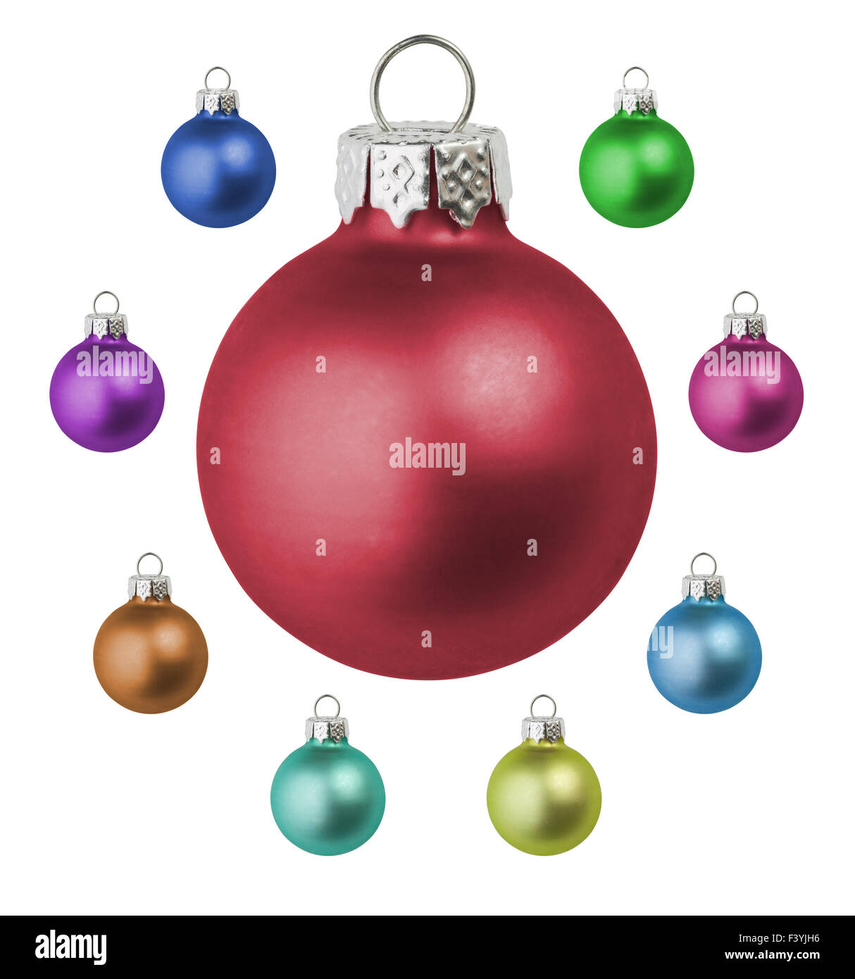 Purple golden christmas baubles hi-res stock photography and images - Alamy