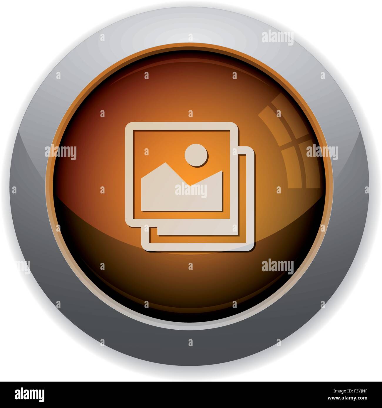 Orange Glossy Steel Images Button Arranged Layer Structure Stock Vector Image And Art Alamy