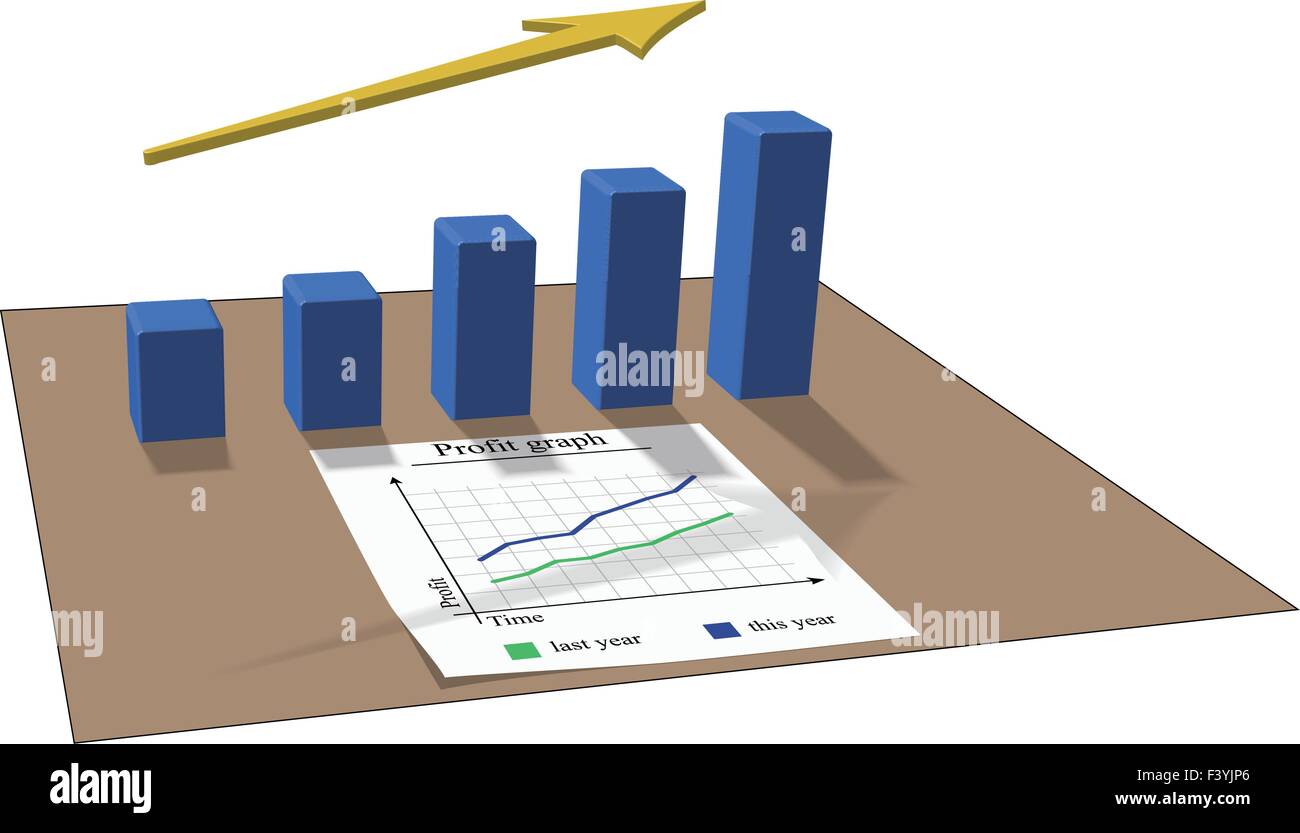 Vector graphic of a graph about profit Stock Vector Image & Art - Alamy