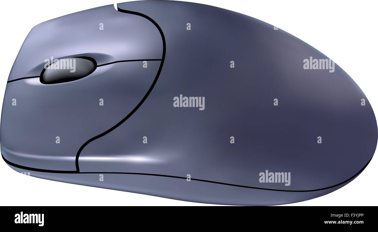 Vector graphic of a grey computer mouse Stock Vector Image & Art - Alamy
