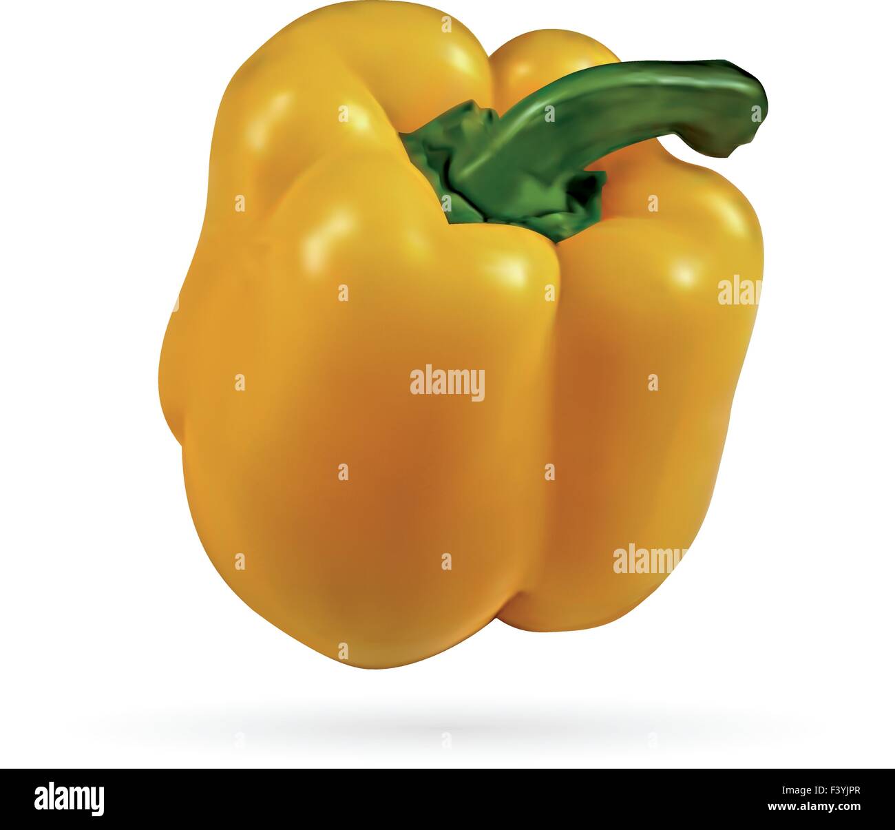 3d vector graphic of a bell pepper Stock Vector Image & Art - Alamy