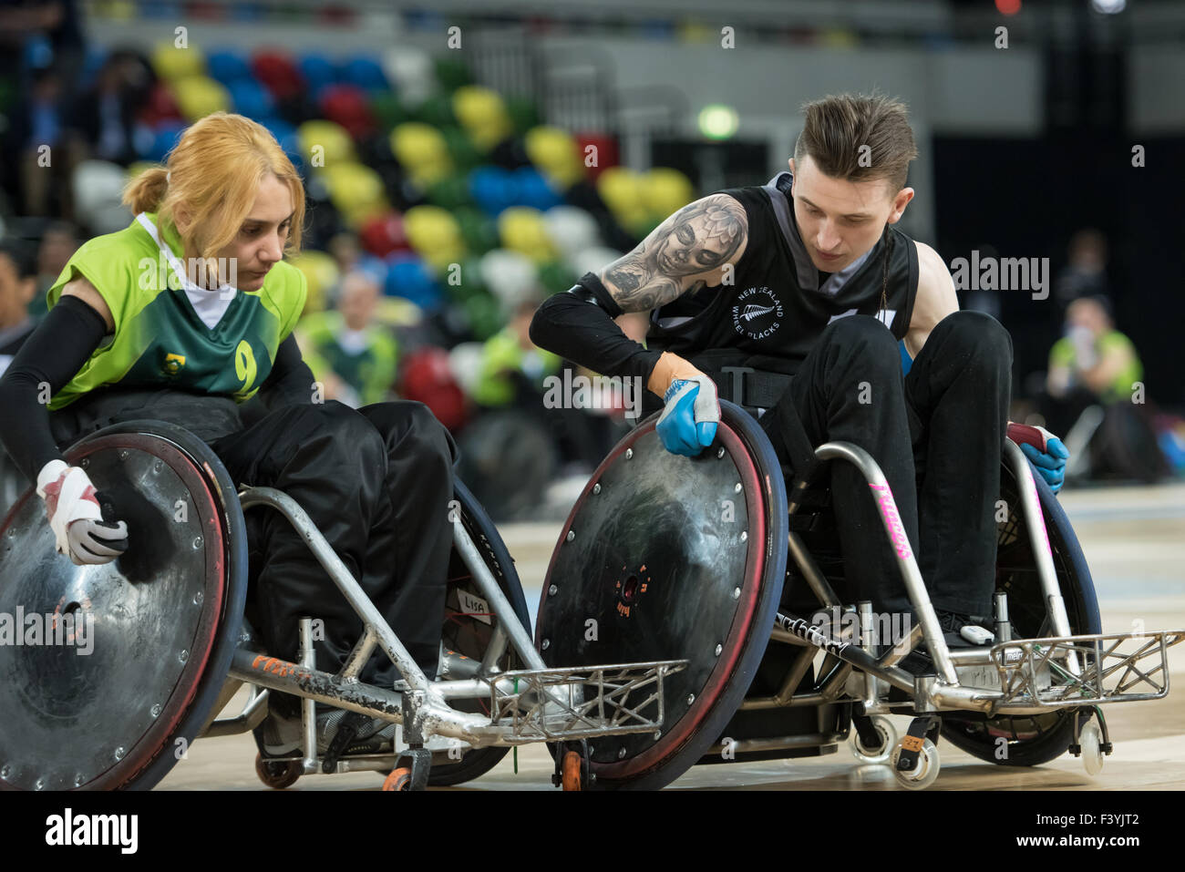 World Wheelchair Rugby Challenge 2015 RSA vs NZL. New Zealand "Wheel ...