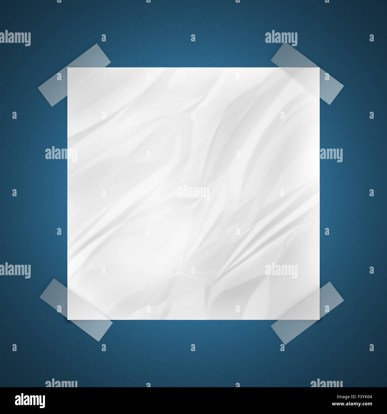 wrinkled note on blank wall Stock Photo - Alamy