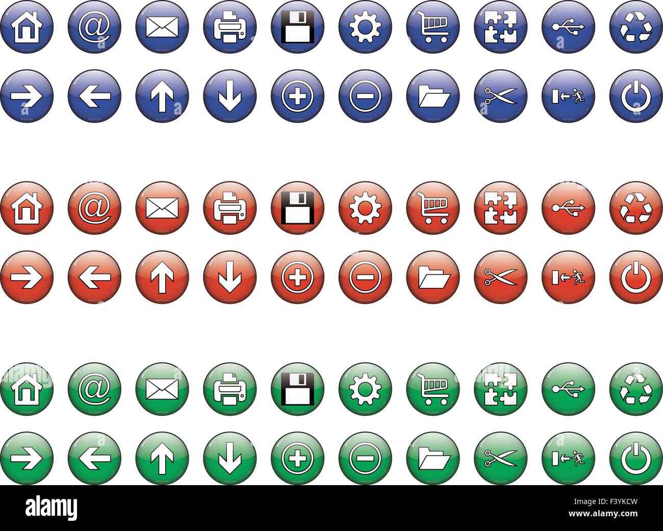 Set of 20 sphere buttons in different colors Stock Vector Image & Art ...