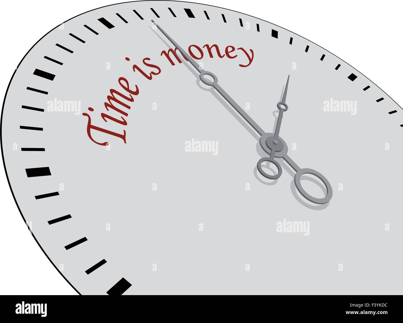 Black clock close up on Stock Vector Images - Alamy