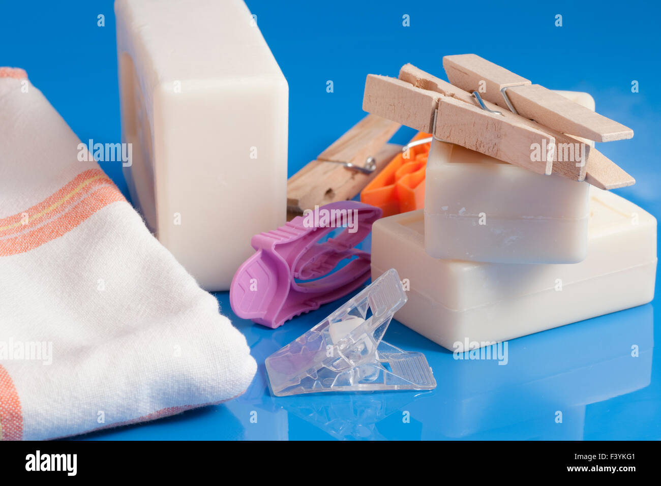 soap, clothes and laundry Stock Photo - Alamy