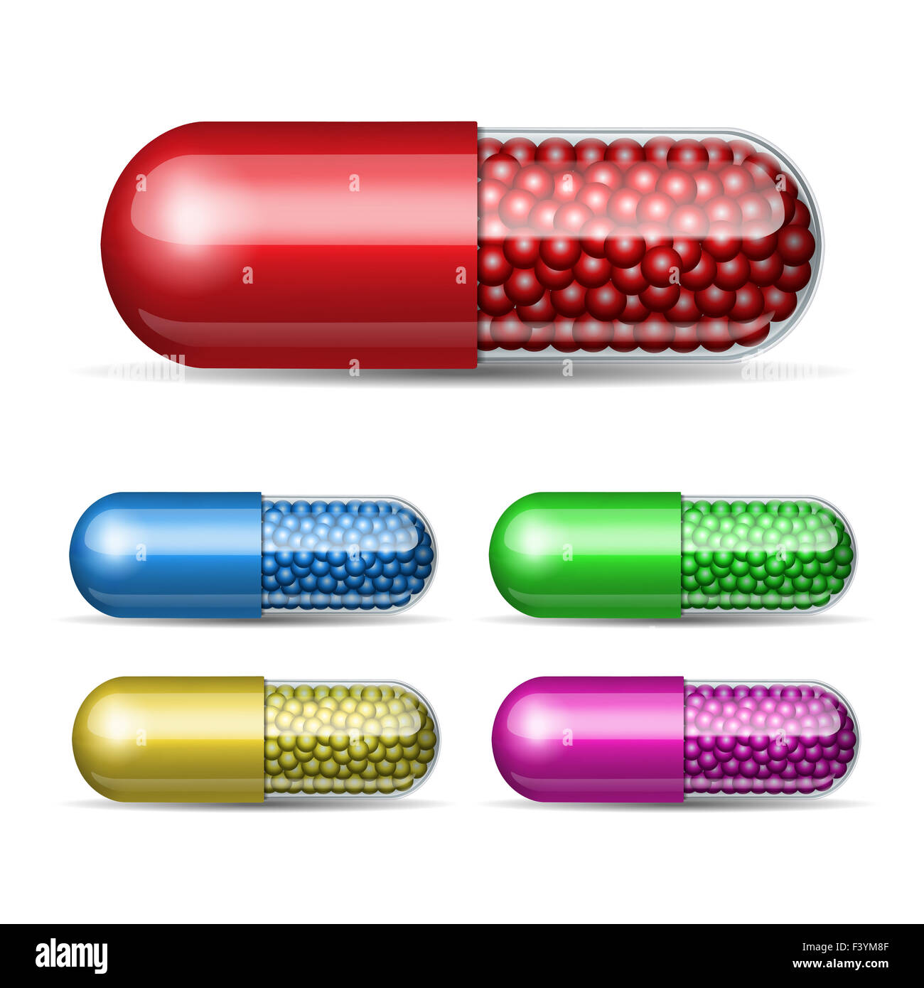 One blue medical capsule Cut Out Stock Images & Pictures - Alamy