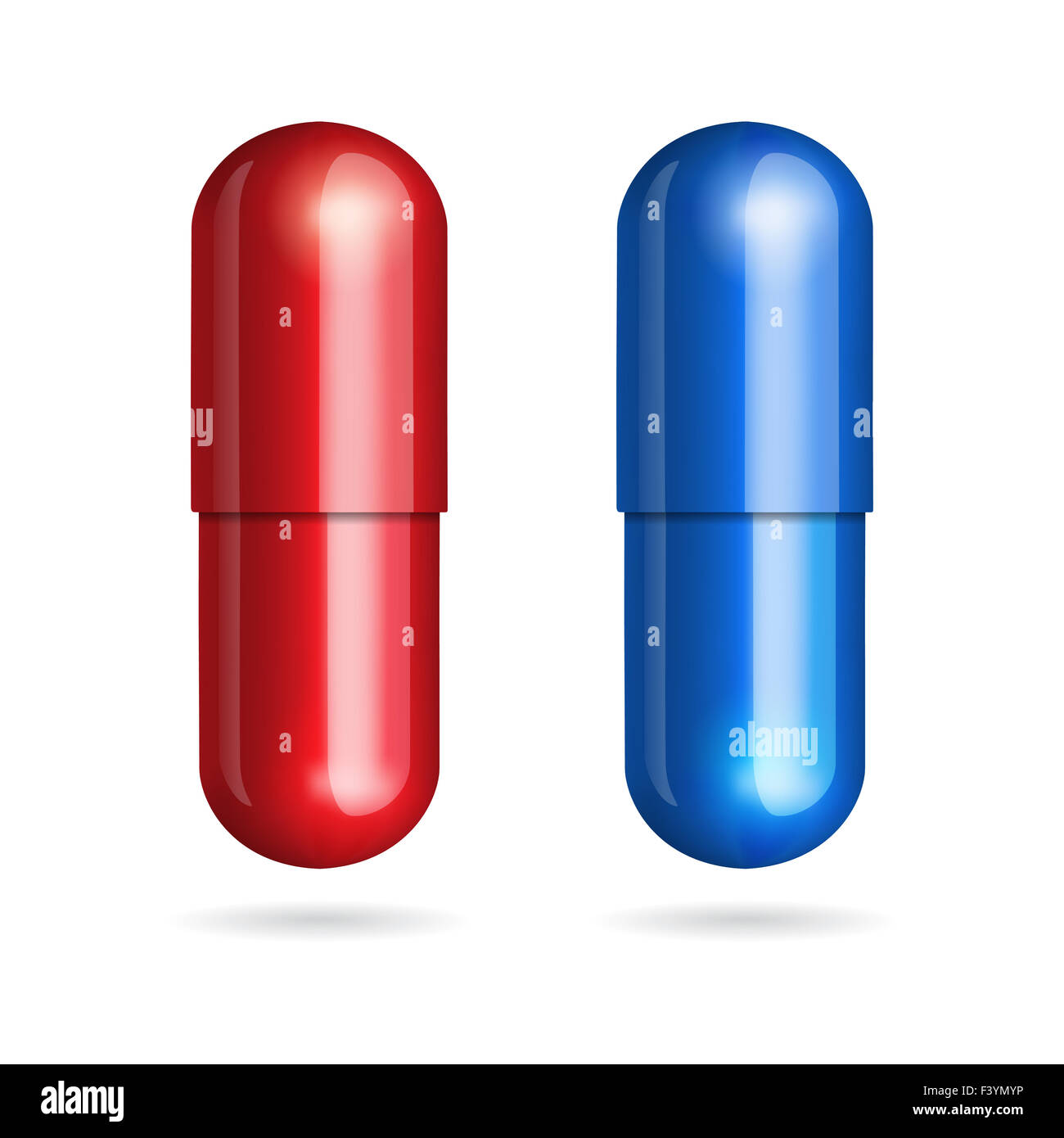 Red blue capsule hi-res stock photography and images - Alamy