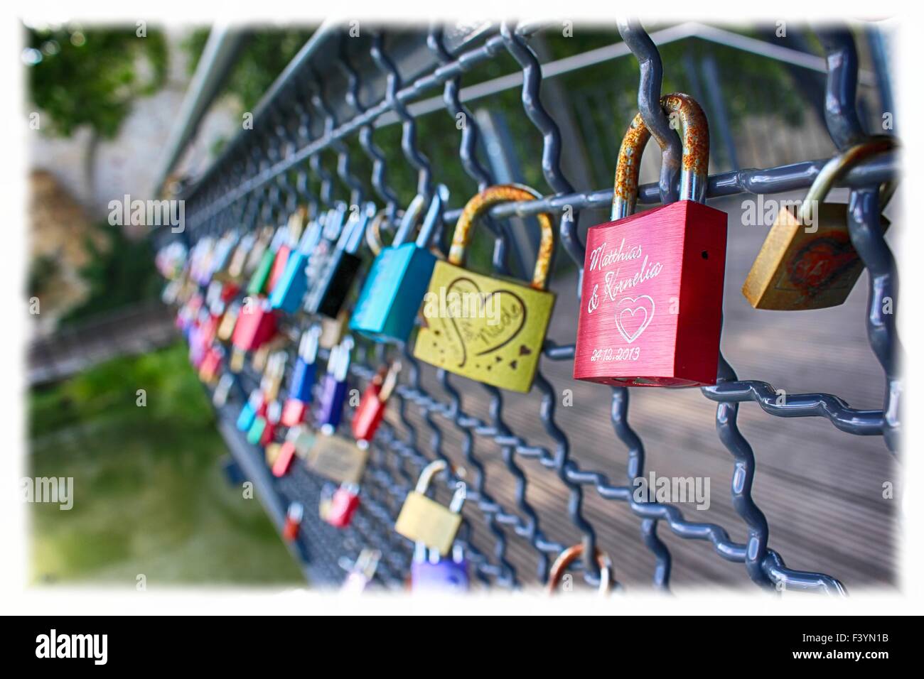 Love locks Cut Out Stock Images & Pictures - Alamy
