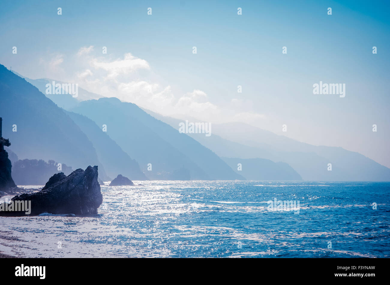 Italian Riviera Coast Stock Photo - Alamy