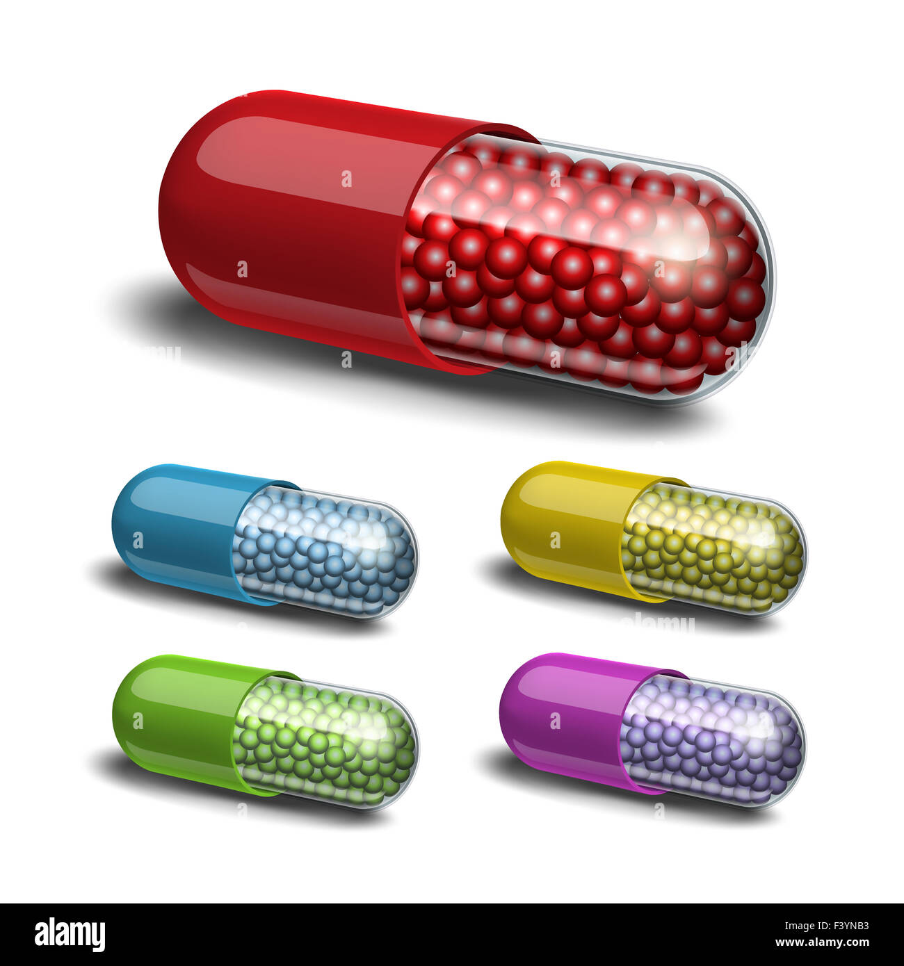 Medical capsule Cut Out Stock Images & Pictures - Alamy