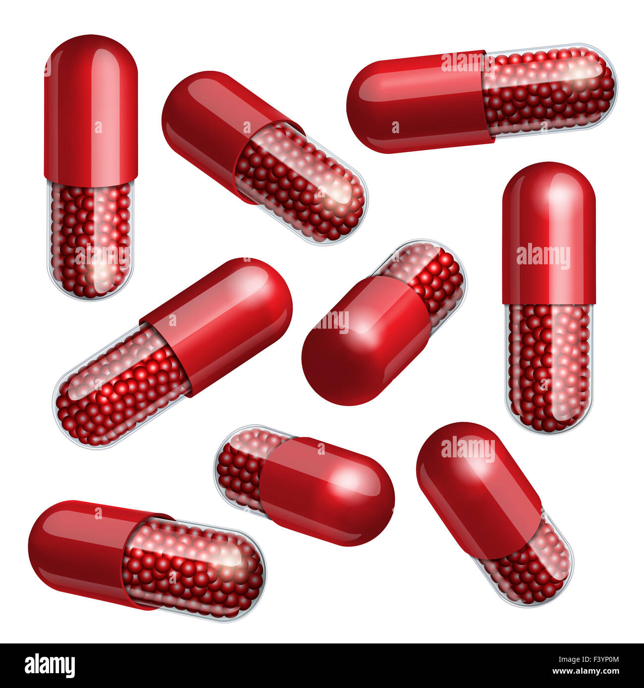 Capsule granules hi-res stock photography and images - Alamy
