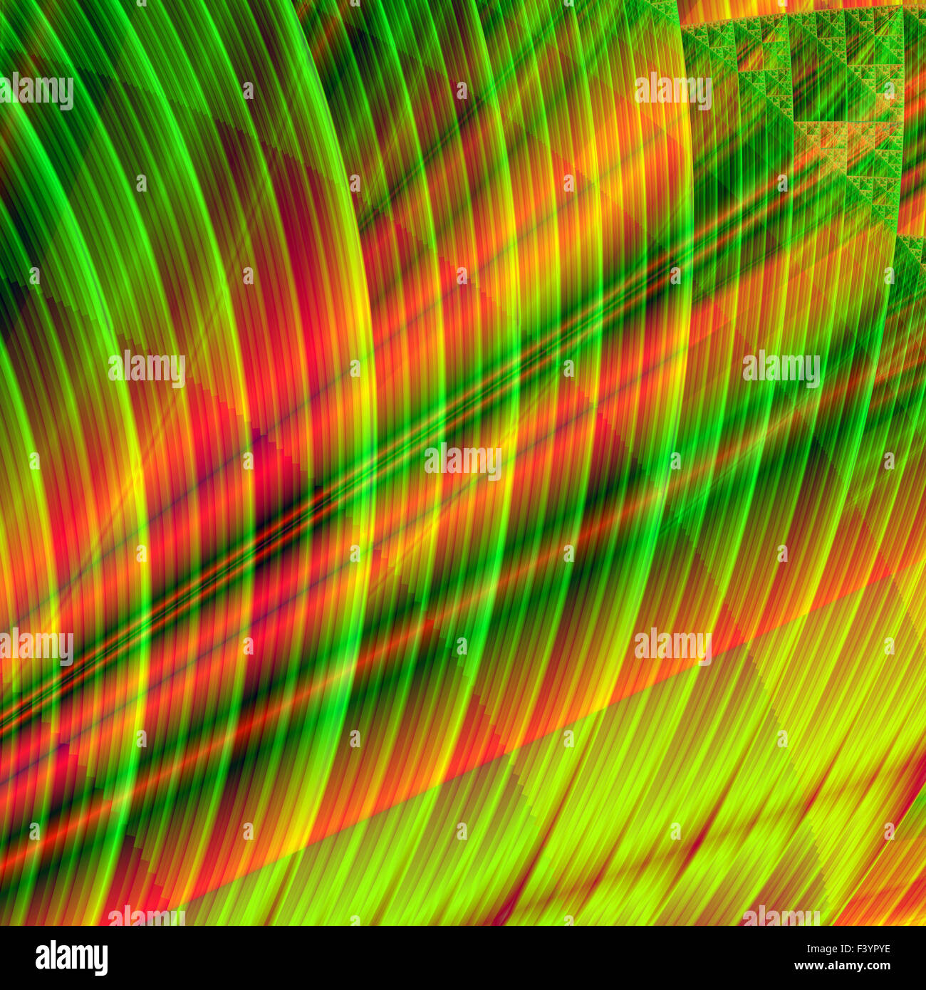 Gorgeous fractal colorful glass tiles in the style of computer graphics ...