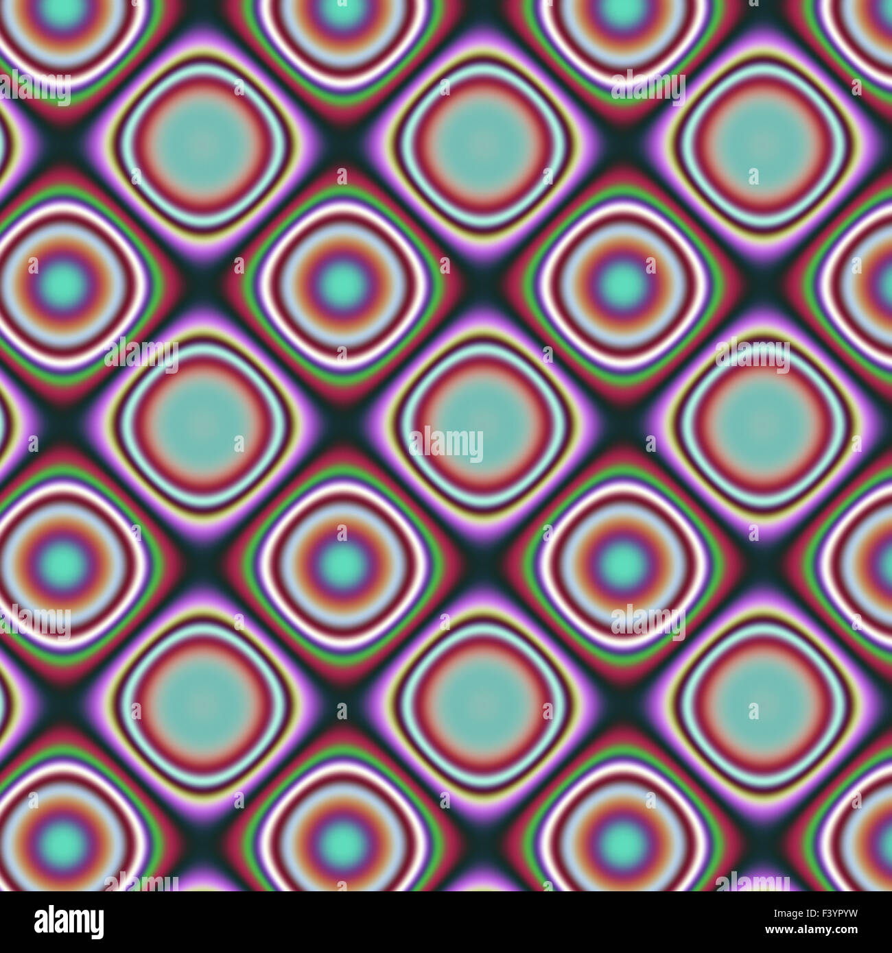 Gorgeous fractal colorful glass tiles in the style of computer graphics ...