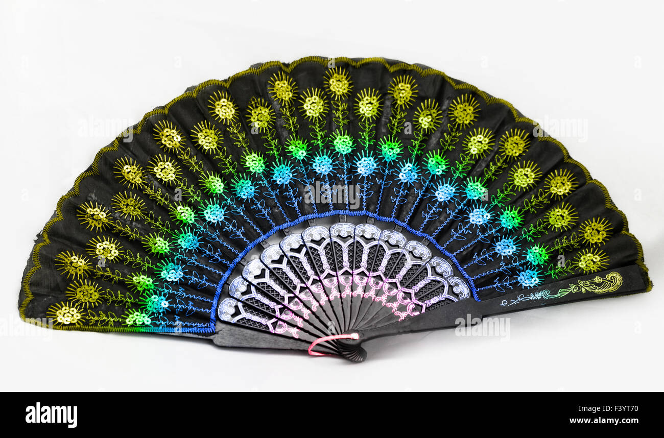 Photo of a beautiful and colorful fan Stock Photo - Alamy