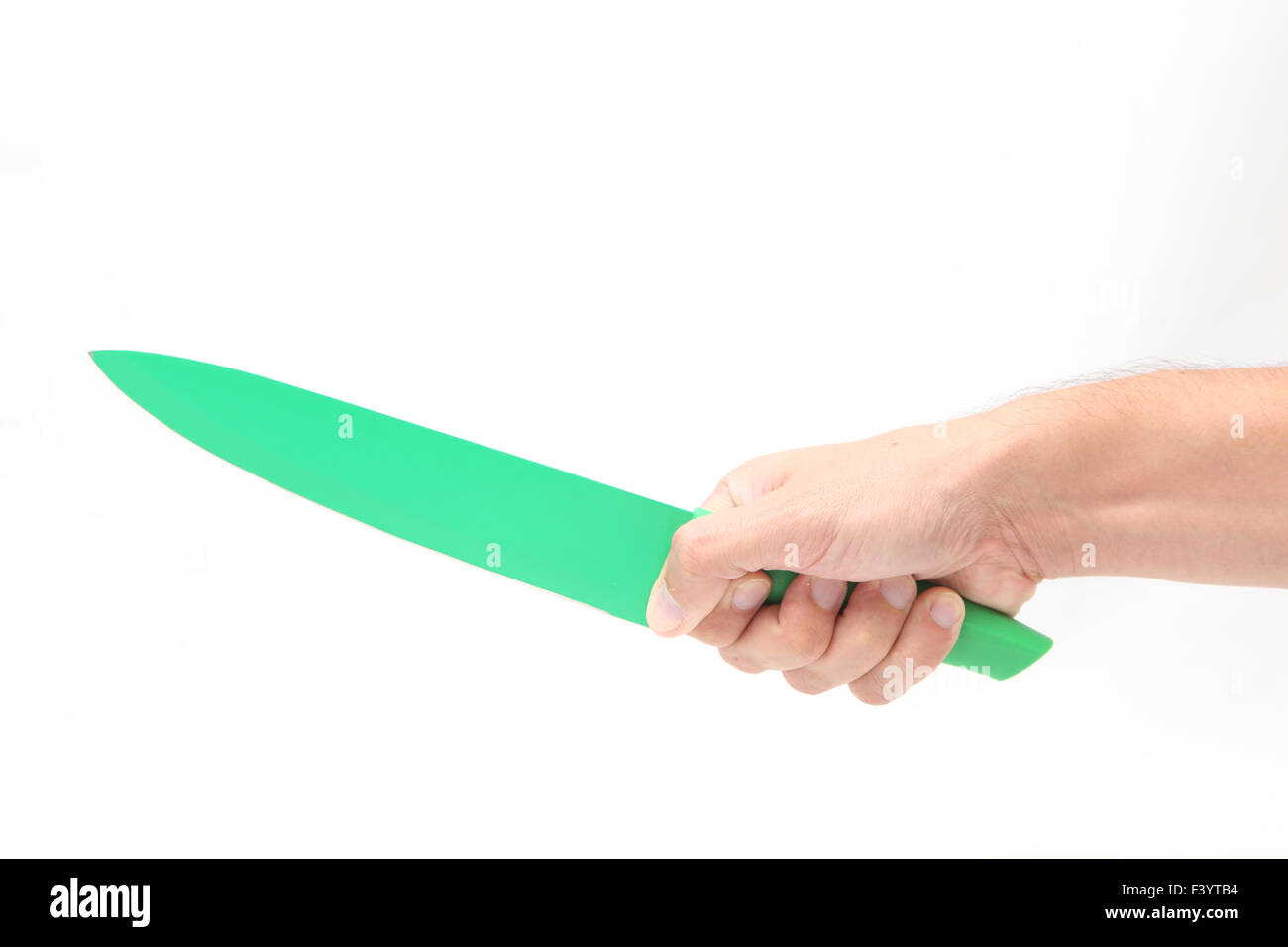 Knife in hand Stock Photo - Alamy
